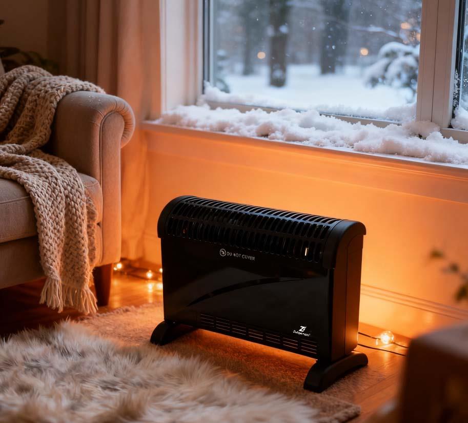 Zulqarnains 2000W Convector Heater with Adjustable Thermostat 2 Heat S ...